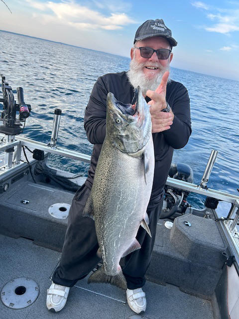 Manistee, Lake Michigan Salmon tackle and Salmon Buster spoons with ...